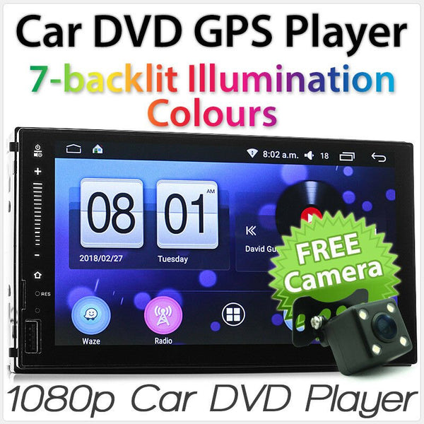 7" Car Android MP3 MP4 Player Universal Double 2 DIN Stereo Head Unit ...
