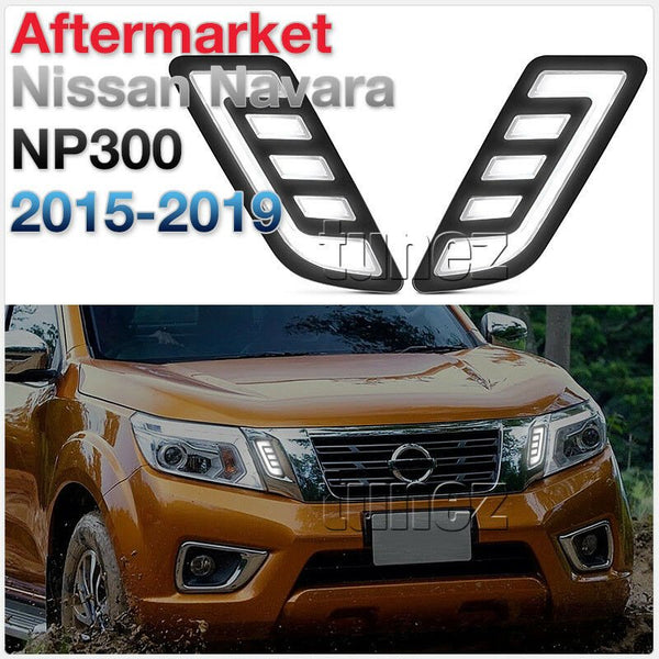 Grill Grille LED Daytime Running Light DRL For Nissan Navara D23 NP300 ...